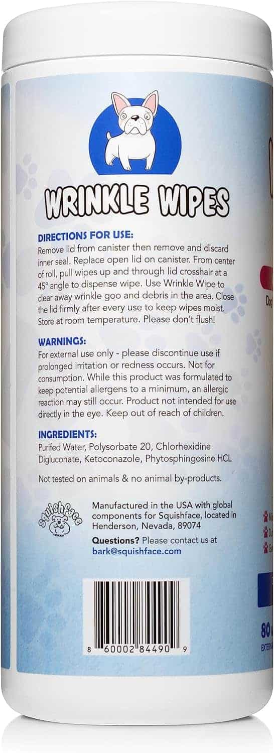 Squishface Wrinkle Wipes Review: Good Option for Eye Wipes? | Downward Paws