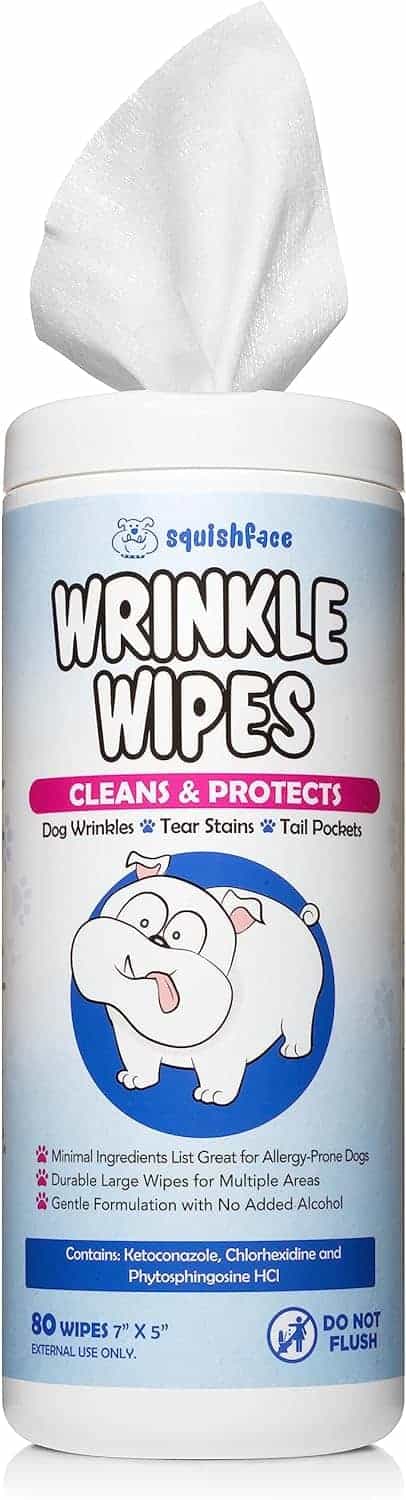 Squishface Wrinkle Wipes Review: Good Option for Eye Wipes? | Downward Paws